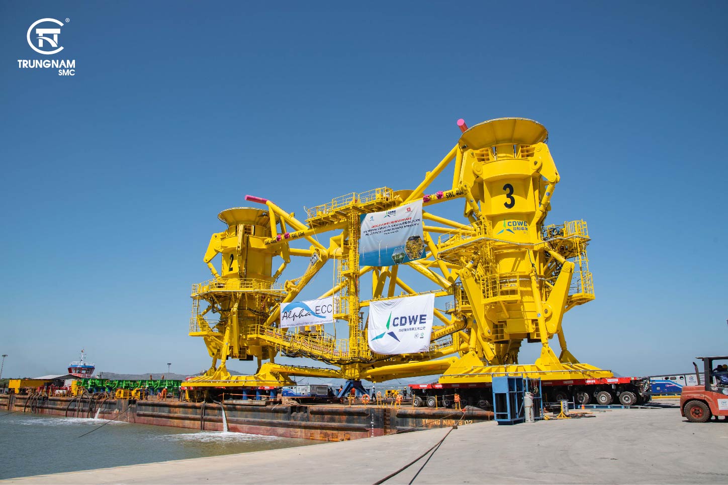 SMC hoàn thành xuất sắc gói thầu Load out cấu kiện Pre Piling Template ...